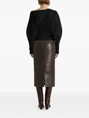 Alberta Ferretti Wide Boat-neck Sweater