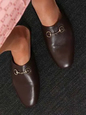 Gucci Leather Mule With Horsebit Detail
