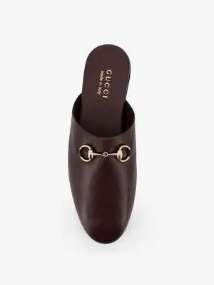 Gucci Leather Mule With Horsebit Detail