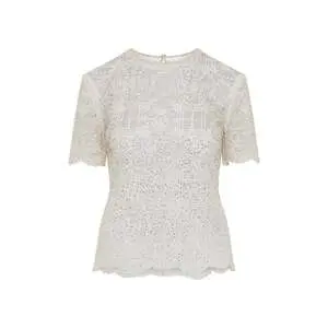 ERMANO SCERVINO Ermanno Scervino Embellished Lace Top - Multicolor
