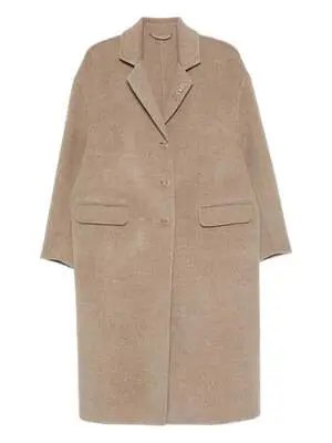 ERMANO SCERVINO Single-breasted Wool Coat - Multicolor