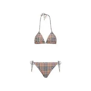 Burberry Check Bikini - Brown