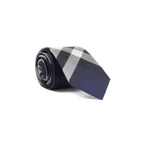 Burberry Classic Cut Check Silk Tie - Blue