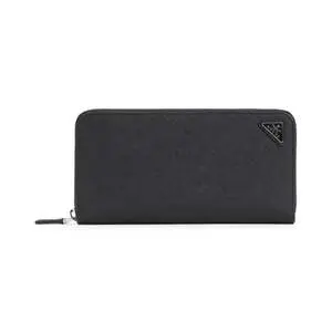 Prada Zip Around Wallet - Black