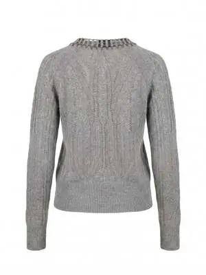 ERMANO SCERVINO Ermanno Scervino Embellished Cashmere Cardigan