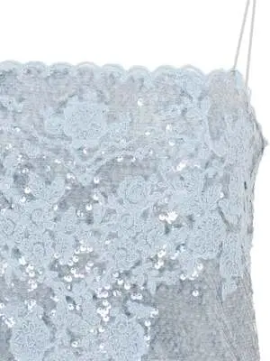 ERMANO SCERVINO Ermanno Scervino Sequined Lace Slipdress
