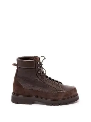 Brunello Cucinelli Deerskin Lace-up Boots - Multicolor