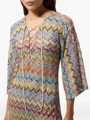 Missoni Long Cover-up With Lace Detail