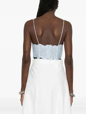 ERMANO SCERVINO Ermanno Scervino Embroidered Lace Underwire Top