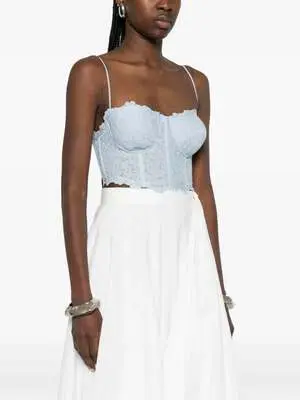 ERMANO SCERVINO Ermanno Scervino Embroidered Lace Underwire Top