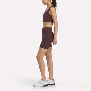 REEBOK X F45 Training High-rise Biker Shorts - Dark Cocoa