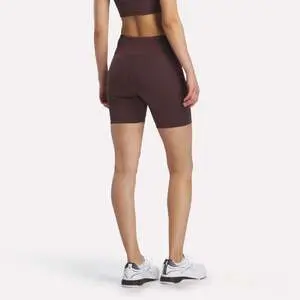 REEBOK X F45 Training High-rise Biker Shorts - Dark Cocoa