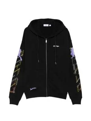 Off-White Archigeography Arrow Skate` Zip Hoodie - Multicolor