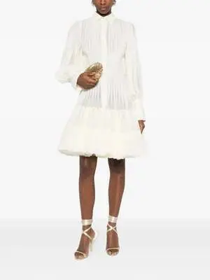 ERMANO SCERVINO Ermanno Scervino Short Dress With Pleats And Ruffles