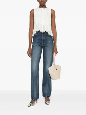 ERMANO SCERVINO Ermanno Scervino Sleeveless Lace Trimmed Top
