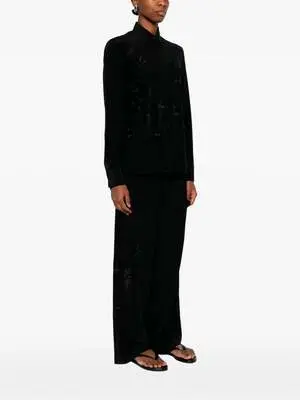 ERMANO SCERVINO Ermanno Scervino Embroidered Silk Shirt