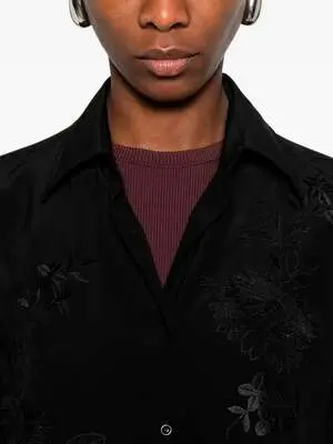 ERMANO SCERVINO Ermanno Scervino Embroidered Silk Shirt