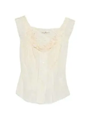 ERMANO SCERVINO Ermanno Scervino Top With Embroidery - Multicolor
