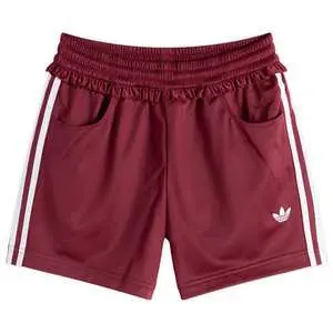 Adidas Pleated Firebird Shorts - Shadow Red