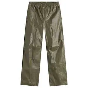 MAISON MARGIELA Baggy Faux Leather Trousers - Khaki