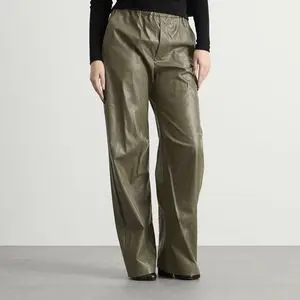 MAISON MARGIELA Baggy Faux Leather Trousers