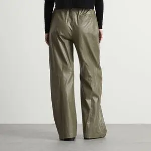 MAISON MARGIELA Baggy Faux Leather Trousers
