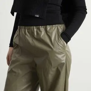 MAISON MARGIELA Baggy Faux Leather Trousers
