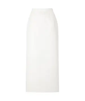 Cecilie Bahnsen Cotton-blend Matelassé Midi Skirt - White