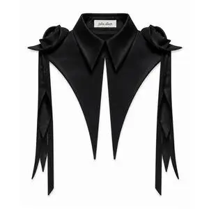 JULIA ALLERT Sculptural Satin Statement Collar