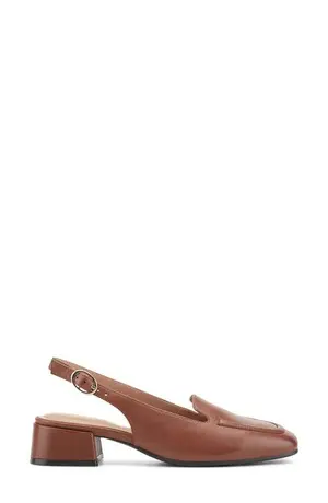 Easy Spirit Farida Slingback Pump With Square Toe - Medium Brown