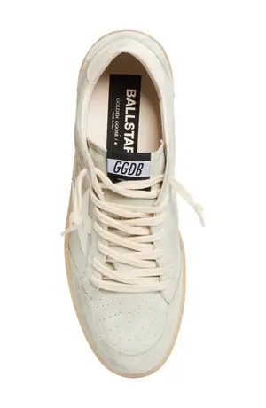 GOLDEN GOOSE Ball Star Low Top Suede Sneakers - Seedpearl