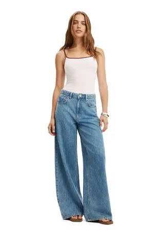 COTTON ON High Waist Wide Leg Jeans