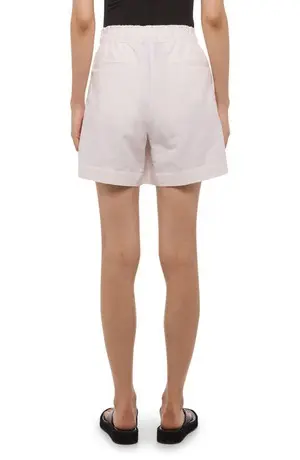 Helmut Lang Cotton & Linen Blend Shorts