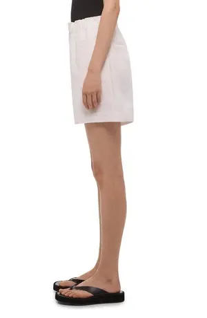 Helmut Lang Cotton & Linen Blend Shorts