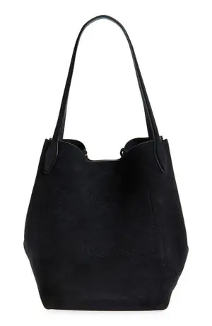 Madewell Shopper Tote In Soft Grain Suede - Juniper Berry