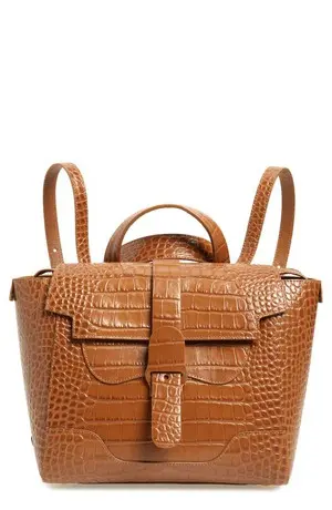 Senreve Midi Maestra Leather Satchel - Chestnut
