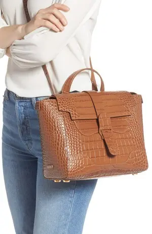 Senreve Midi Maestra Leather Satchel