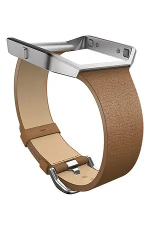 FITBIT Blaze' Slim Leather Accessory Band & Frame - Camel