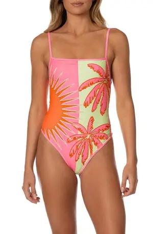 MAAJI Palm & Sun Biella One-piece Swimsuit - Pink
