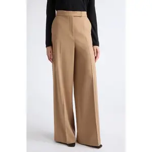 Max Mara Filato Wool Trousers - Camel