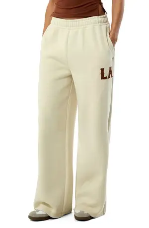 PACSUN La Baggy Sweatpants - Cream
