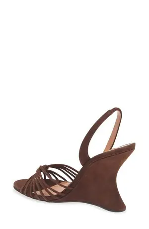 AQUAZZURA Serenity Slingback Wedge Sandals