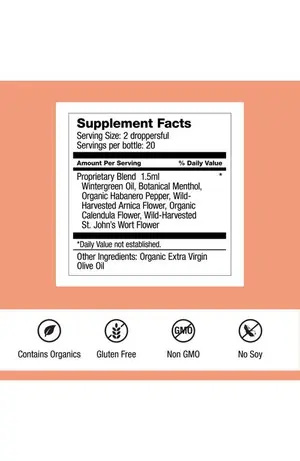 DR. SCHULZE'S Deep Tissue Oil For Muscle And Tendon Support, Plant-based Herbal Formula