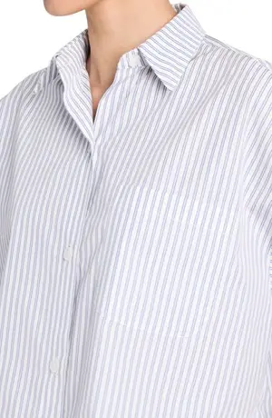 TWP Next Ex Stripe Crop Shirt