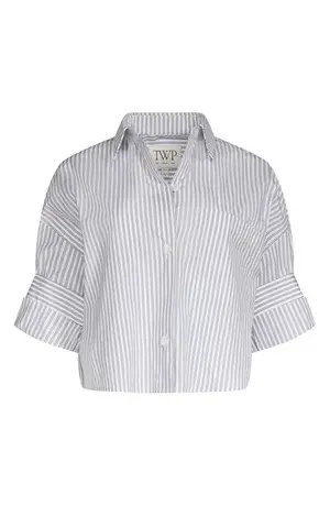TWP Next Ex Stripe Crop Shirt
