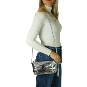 Carlos Falchi Microfiber Python Tote - Copper