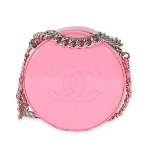 Chanel Glazed Calfskin Round Bag - Pink