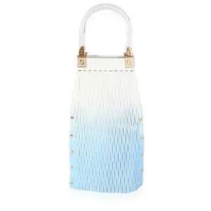 Fendi Gradient Laser Cut Patent & Suede Sunny Top Handle Bag