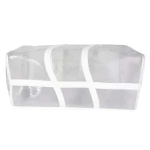 LOUIS VUITTON Keepall Bandoulière 50 Clear Epi Pvc Duffle Bag - White