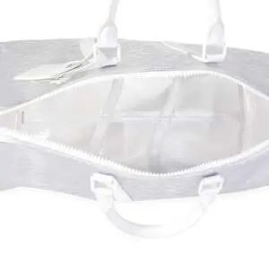 LOUIS VUITTON Keepall Bandoulière 50 Clear Epi Pvc Duffle Bag - White